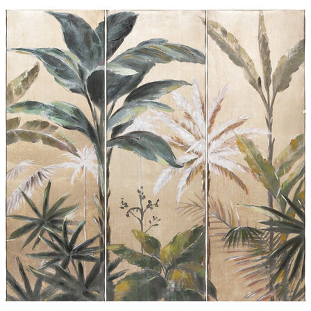Tableau triptyque 3 toiles murales "Jungle" | ALPHA 55 Maroc – Alpha 55